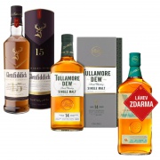 Akce 2+1: Glenfiddich 15YO 0,7L 40% + Tullamore D.E.W. 14YO + XO Rum ...
